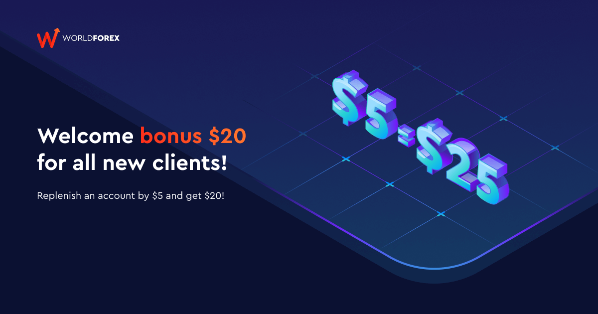 Welcome bonus $20 for all new clients!